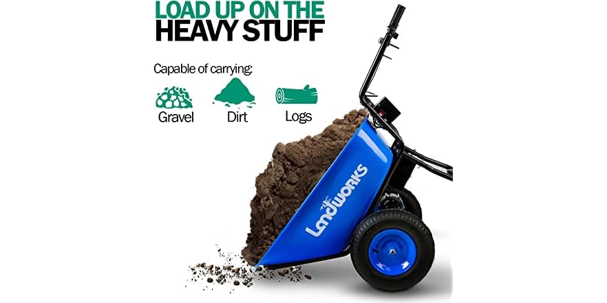 Landworks Electric Powered Wheelbarrow