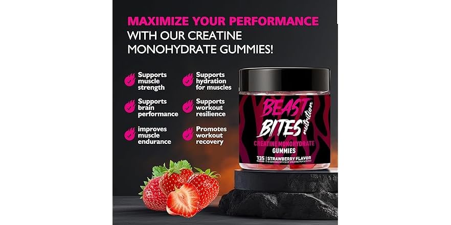 BEAST BITES Creatine Monohydrate Gum