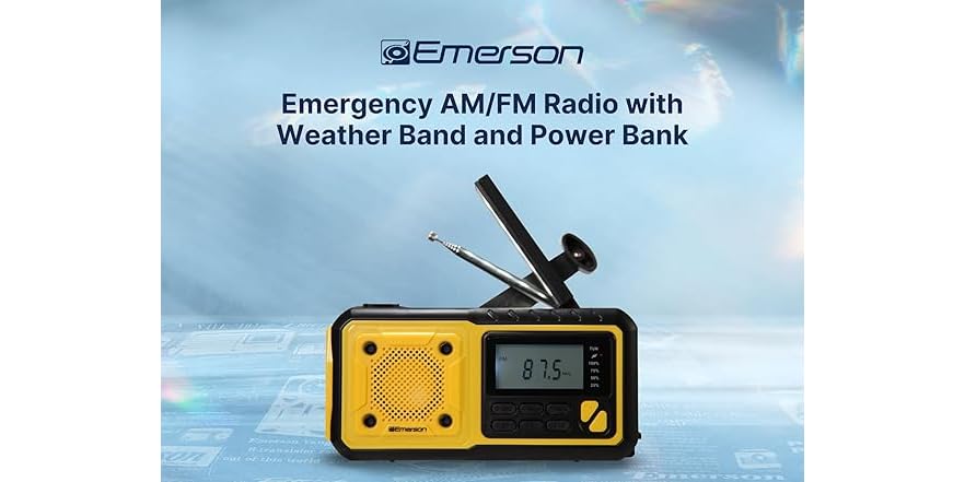 Emerson ER-7051 Emergency AM/FM Radio wi