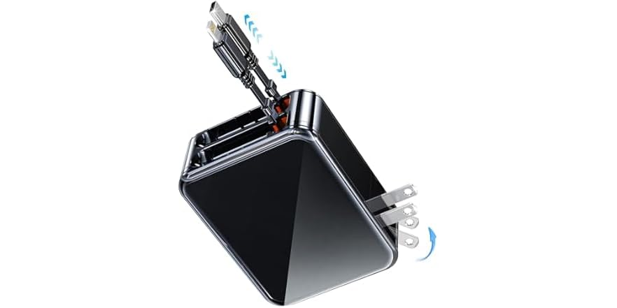 AREDAN GaN Fast 62W Retractable Wall Charger