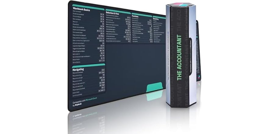 Excel Shortcuts Mouse Pad (XL Size)