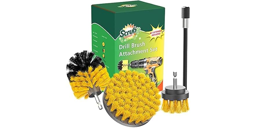 SCRUBIT Drill Brush Attachment Set