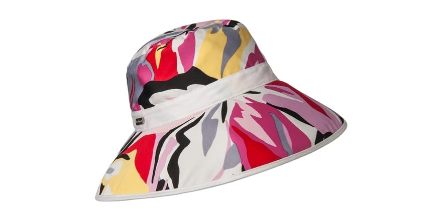 Miami Beach Fabric Bucket Hat, Magenta