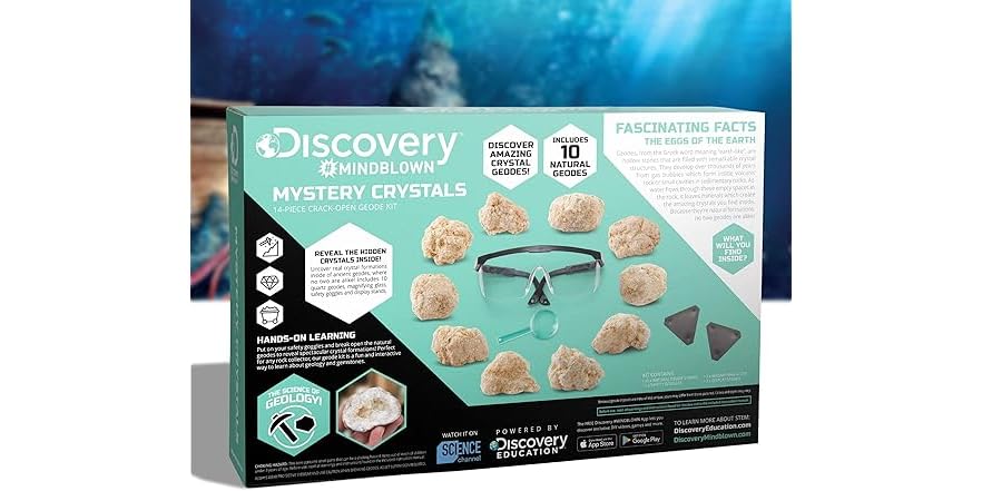 Mystery Crystals Geode Excavation Kit 14pc