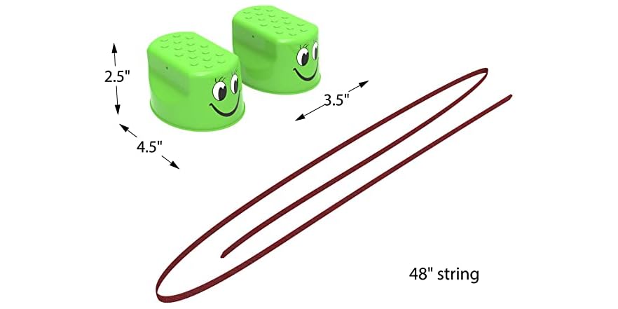 Cup Walking Stilts with Adjustable Nylon Rope