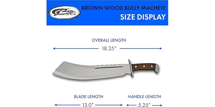 SZCO Supplies 18.25" Wood Bully Machete