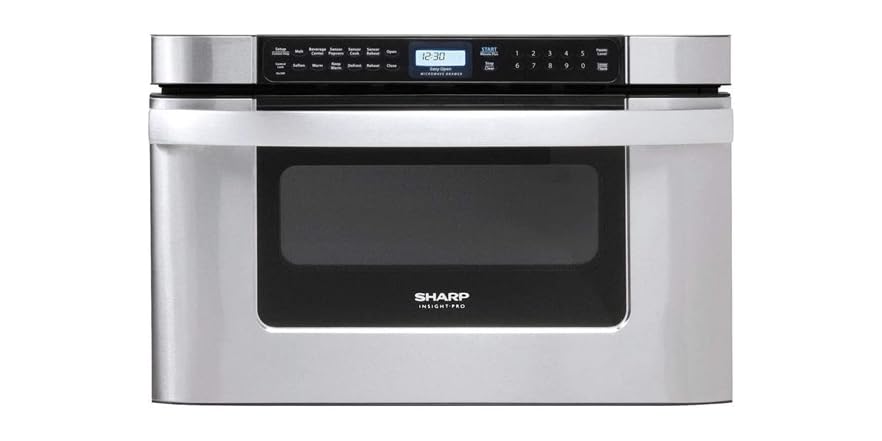 Sharp KB-6524PS 24-Inch Microwave Drawer Oven, 1.2 cu. ft., Stainless Steel