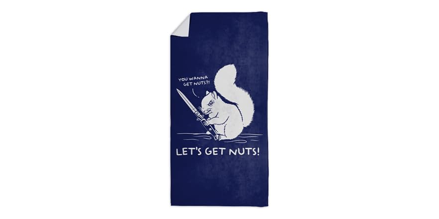 LET'S GET NUTS! Beach Towel