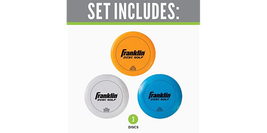 Franklin Sports Disc Golf - 3 Disc Pro Set