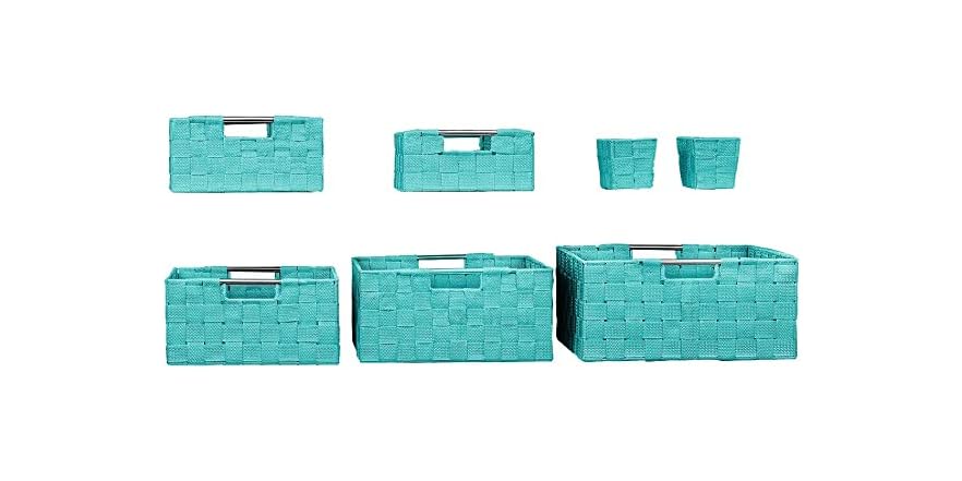 Woven Container Tote, 7pc