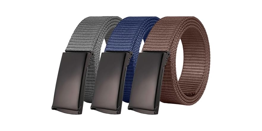 Mark Fred Mens Canvas Ratchet Belt