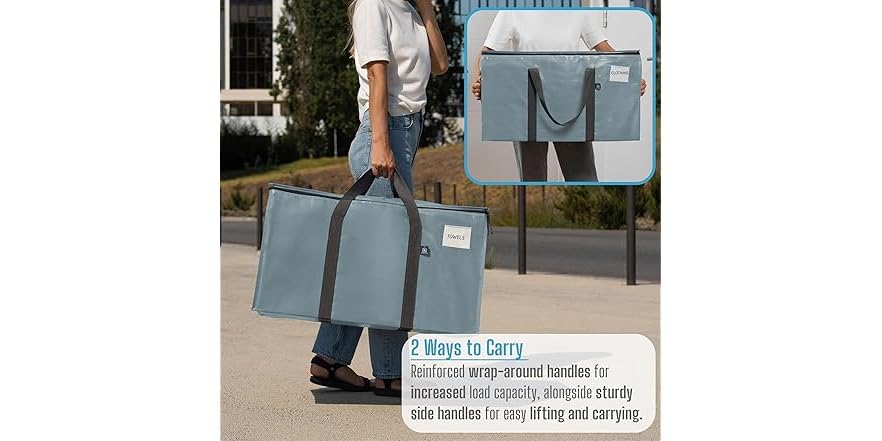 VENO MG-0025 6 Pack Moving Bags, Light Blue