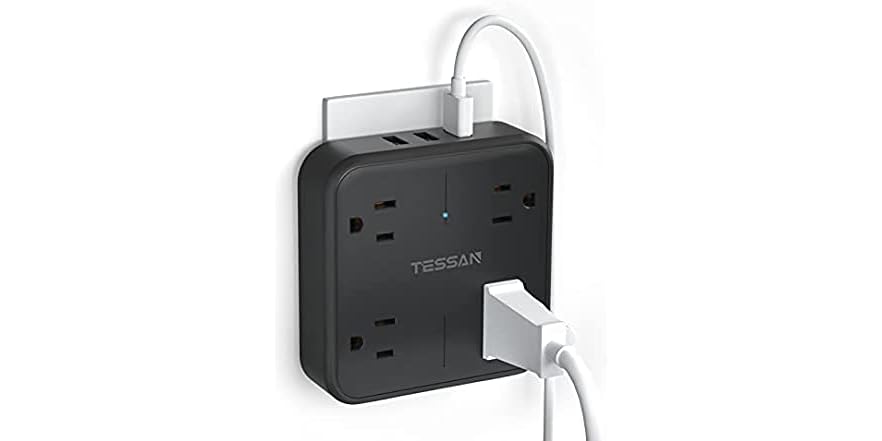 TESSAN Multi Plug USB and Outlet Splitter