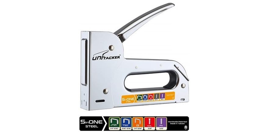 5-in-1 Multi-Function Steel Staple Gun