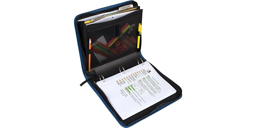 Five Star Zipper Binder, 1-1/2 Inch 3-Ring Binder