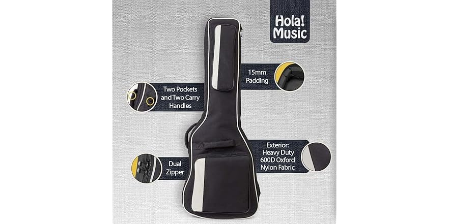 Hola! Music Electric Guitar Deluxe Series Gig Bag