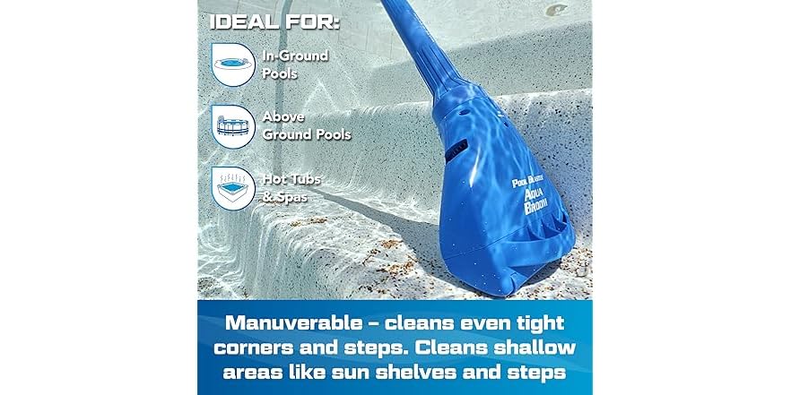 Pool Blaster Aqua Broom XL Ultra Cordless Pool Cleaner (Open Box)