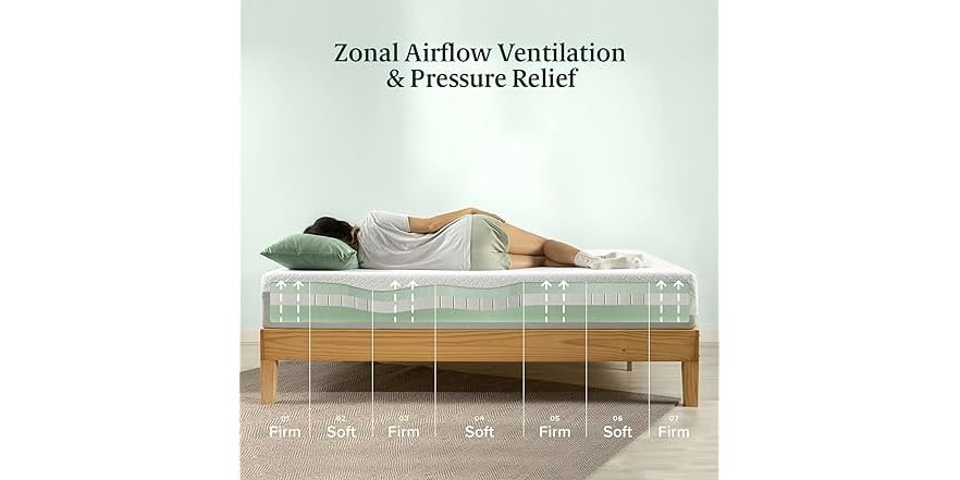 Zinus Queen 12" Green Tea Luxe Memory Foam Mattress