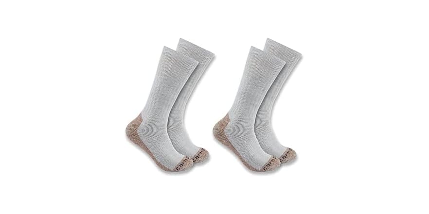 Carhartt Men's MW Steel Toe Sock 2-Pairs