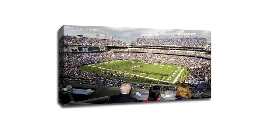 NFL 40x22 Football Stadium Canvas