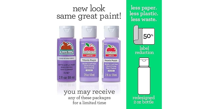 Apple Barrel Paint, Pink Eraser