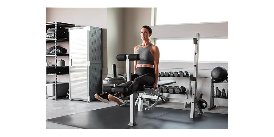 Weider Platinum Olympic Weight Bench, Rack