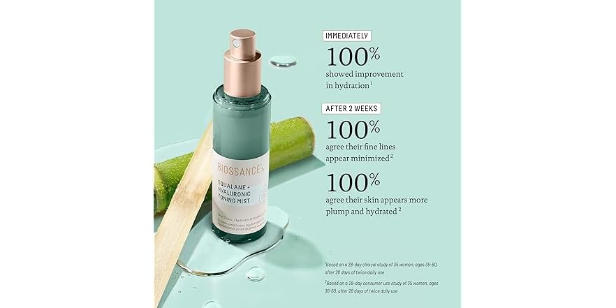 Biossance Squalane+Hyaluronic Toning Mist