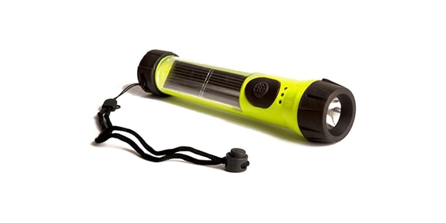 HybridLight Solar Flashlight - 2 Pack, Yellow