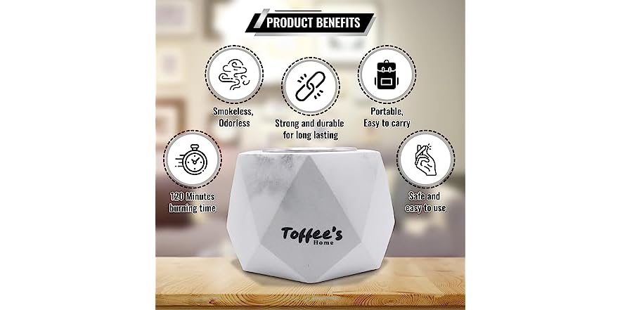 Toffee’s Home Concrete Tabletop Fire Pit Bowl