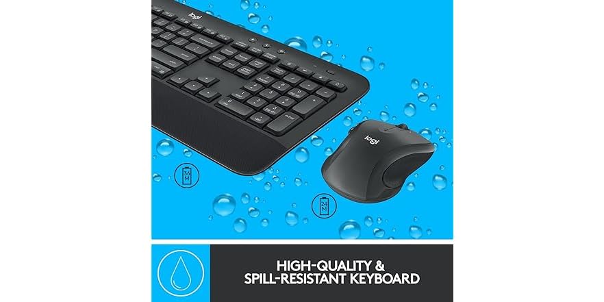 Logitech MK545 Advanced Wireless Keyboard and Mouse Combo (Open Box)
