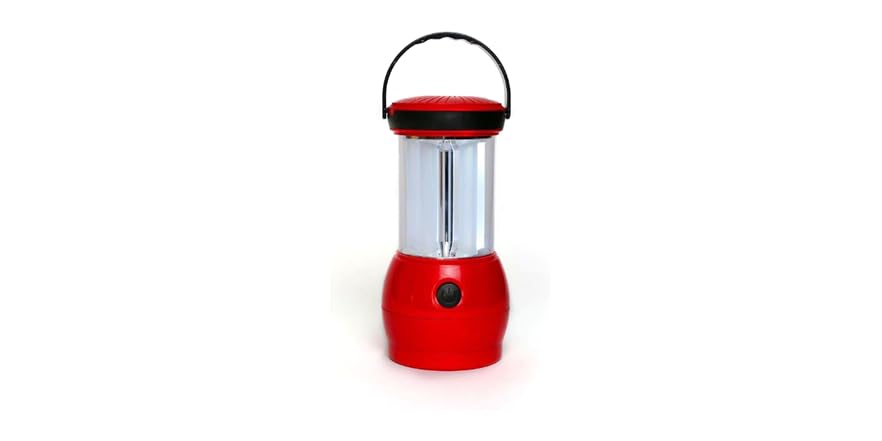 LampLust Pathfinder 10 LED Camping Lantern, Red
