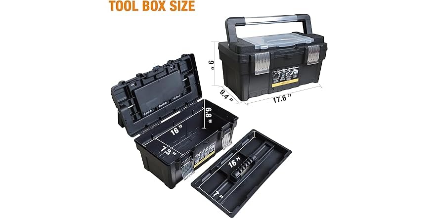 TCE Torin Plastic Tool Box