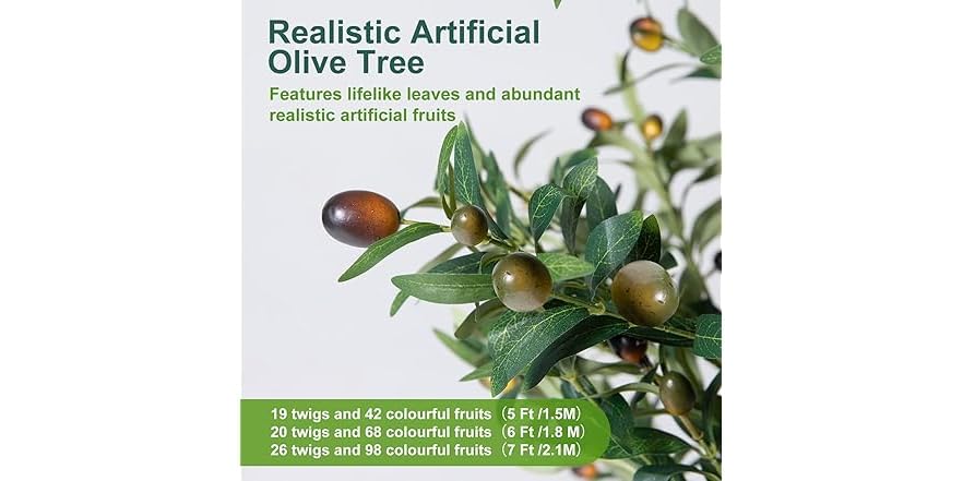 NOVAROOT Artificial Indoor Olive Tree (Open Box)
