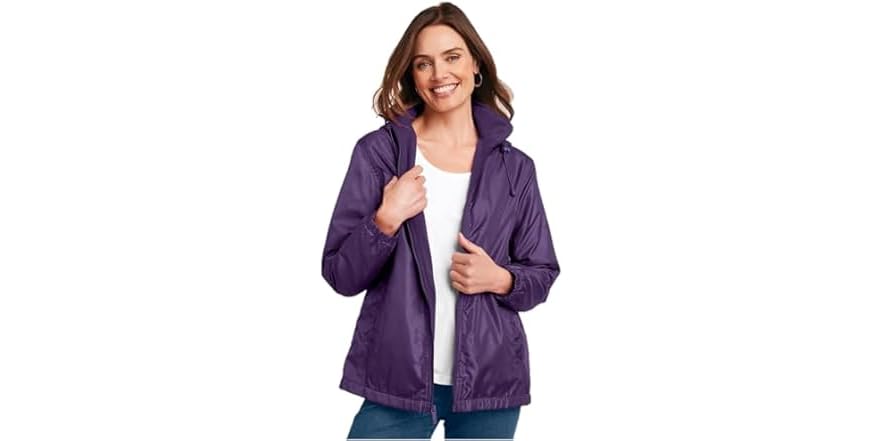 TOTES Hooded Rain Jacket for Women