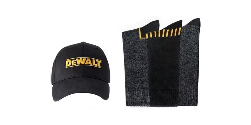 DEWALT Socks/Ball Cap Combo 1- or 2-Pack