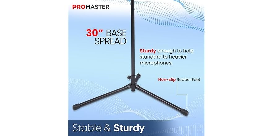 ProMaster Tripod Microphone Stand