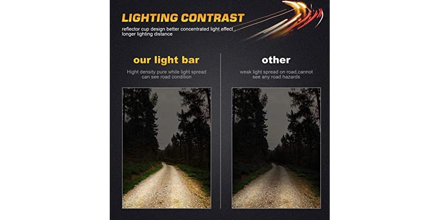 50'' 288W LED Curved Light Bar