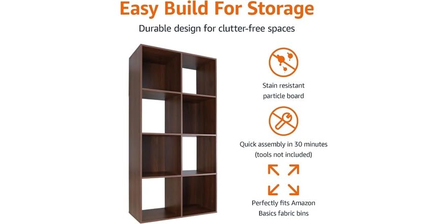 Amazon Basics Storage 8 Cube Organizer