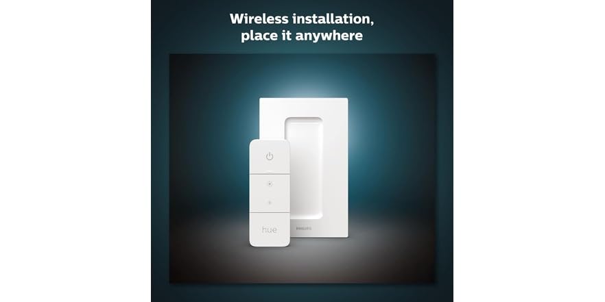 Philips Hue Smart Dimmer Switch with Remote, White