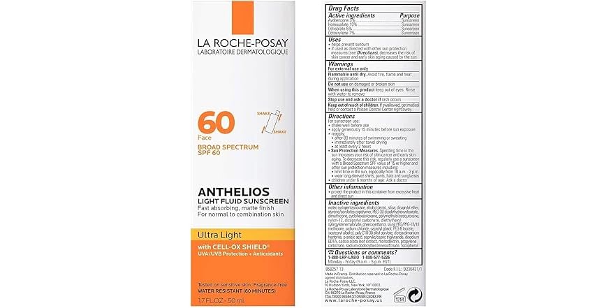 La Roche-Posay Ultra-Light Fluid Face Sunscreen