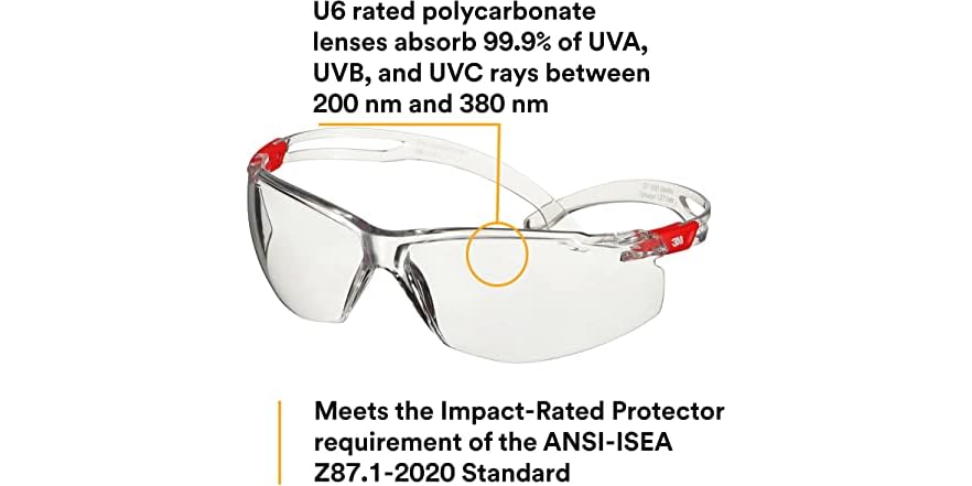 3M SecureFit 500 Series Safety Glasses