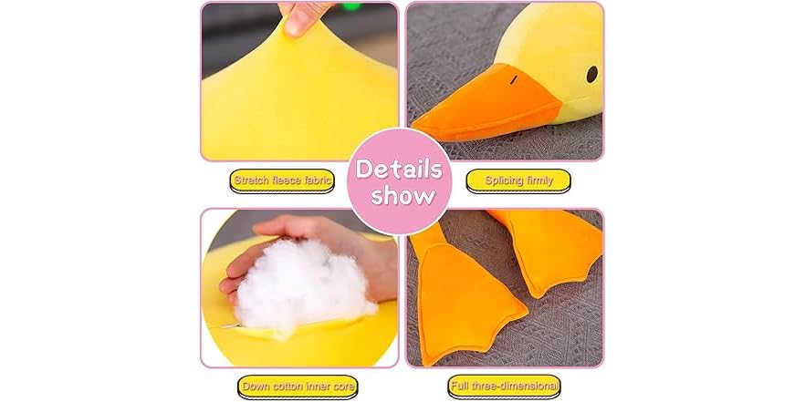 Goose Plush Toy Cute Duck Plushie