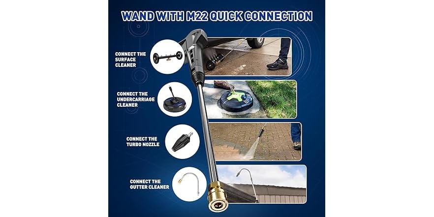 GREENER PW06-B Electric Pressure Washer Blue