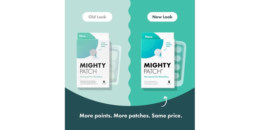 (3 Pk) Mighty Patch™ Hydrocolloid Acne Spot Treatment Patch, 24-Count