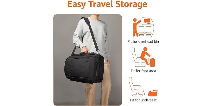Amazon Basics Travel Backpack, Black
