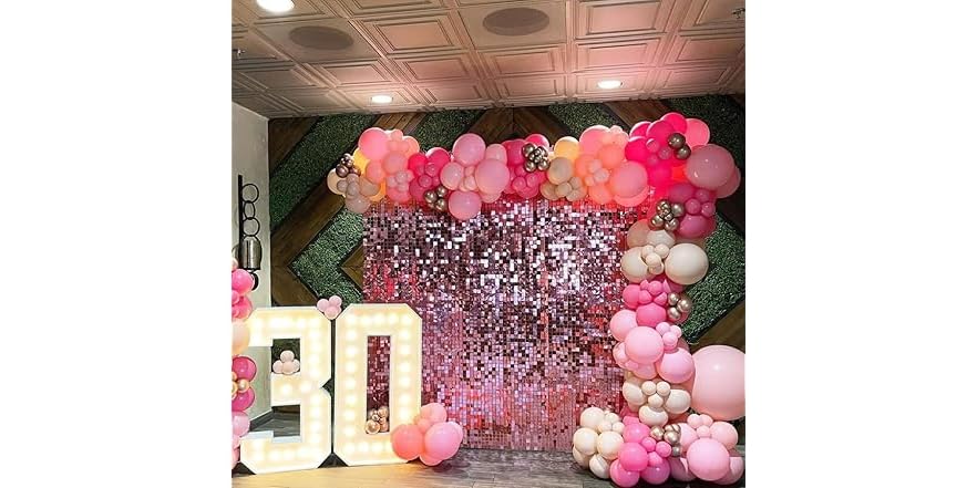 Pink Shimmer Wall Backdrop (Pack of 24)