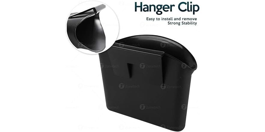 Zone Tech GC0016 Portable Hanging Mini Car Garbage Can B