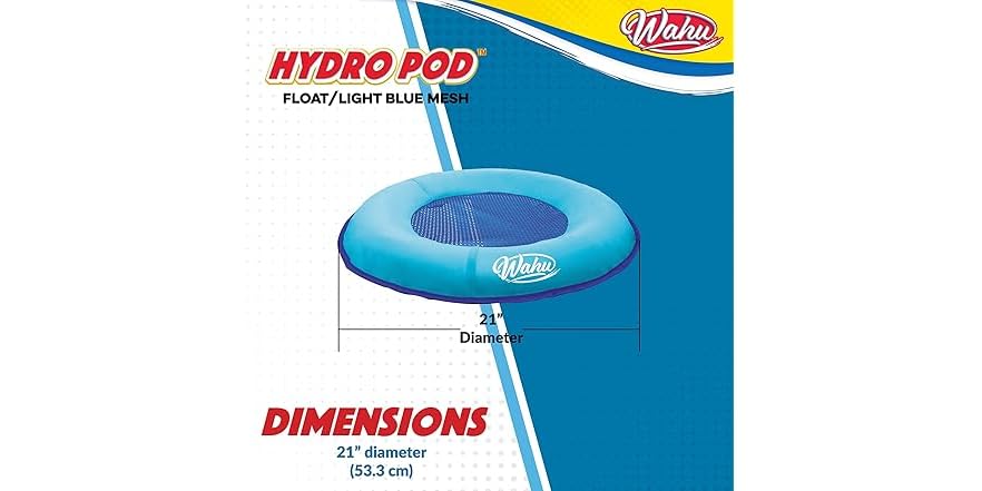 Wahu Hydro Pod Pool Float 21" Light Blue