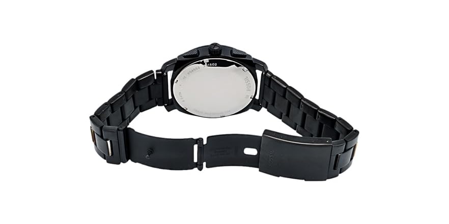 Fossil Black Stainless Steel Mens Watch