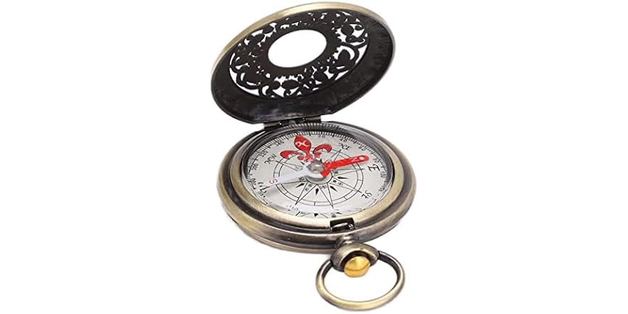 BORDSTRACT 2 Pk Vintage Flip Compass